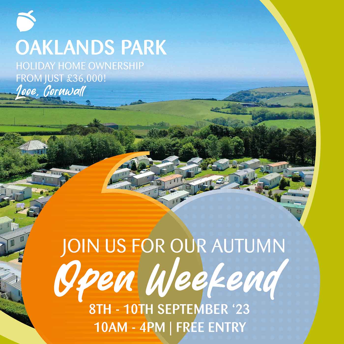 Visit Oaklands Park in Looe ofr their Open Weekend September 2023